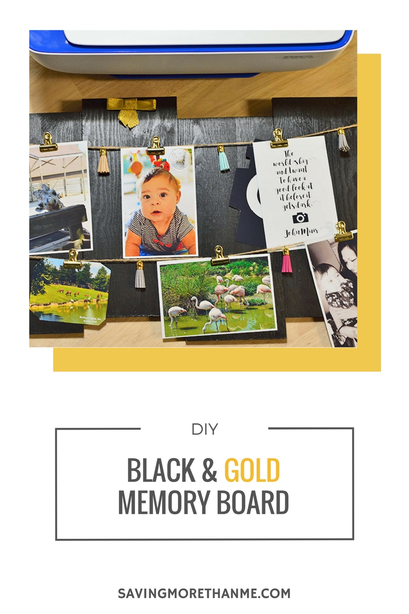 DIY: Black and Gold Memory Board AD #CreateWithHP